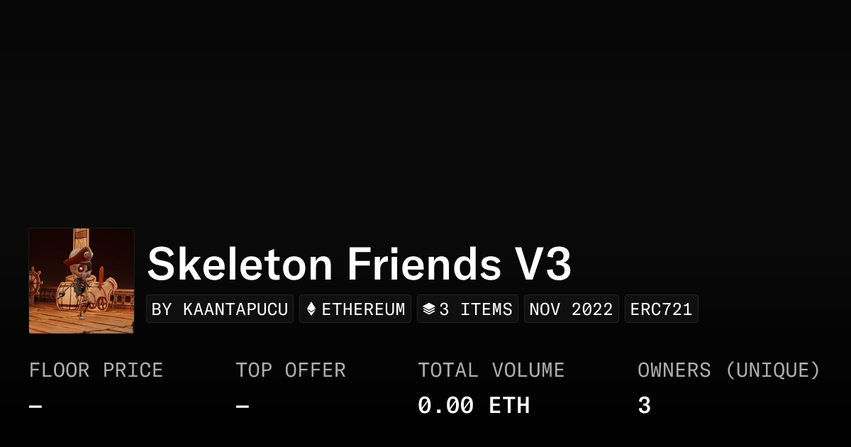 Skeleton Friends V3 - Collection | OpenSea
