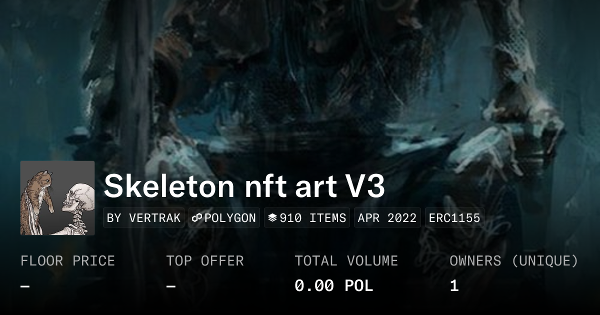 Skeleton nft art V3 - Collection | OpenSea