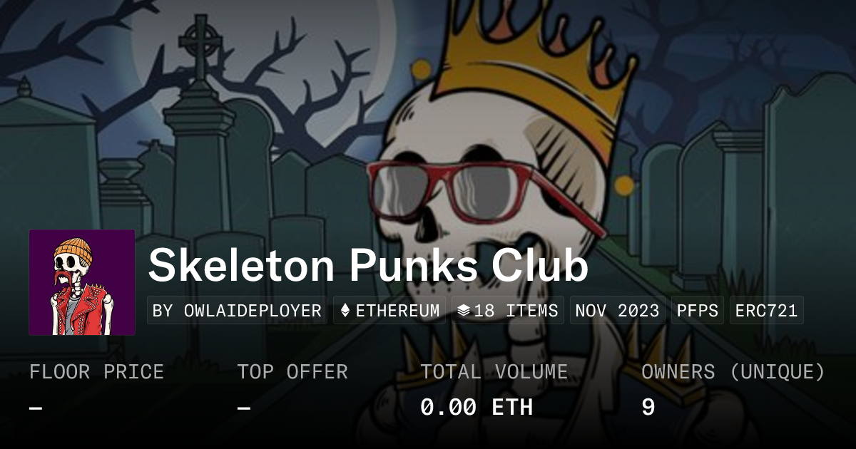 Skeleton Punks Club - Collection | OpenSea