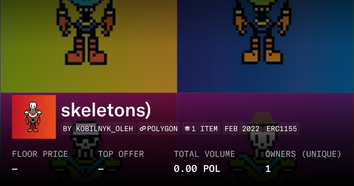 skeletons) - Collection | OpenSea
