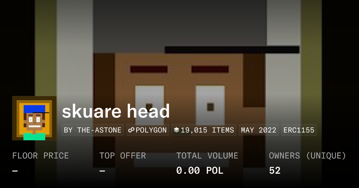 skuare head - Collection | OpenSea