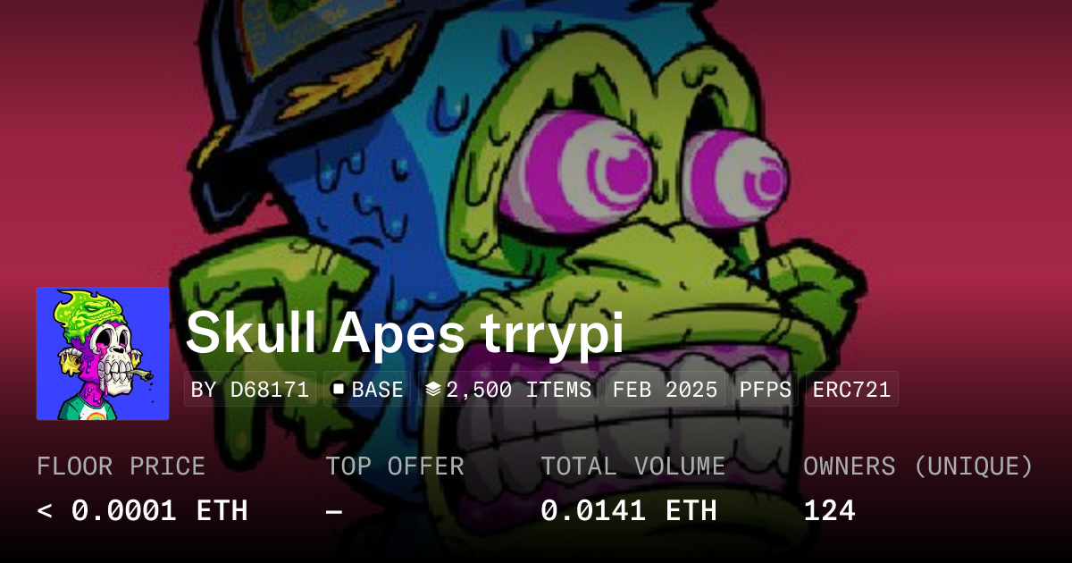Skull Apes trrypi - Collection | OpenSea