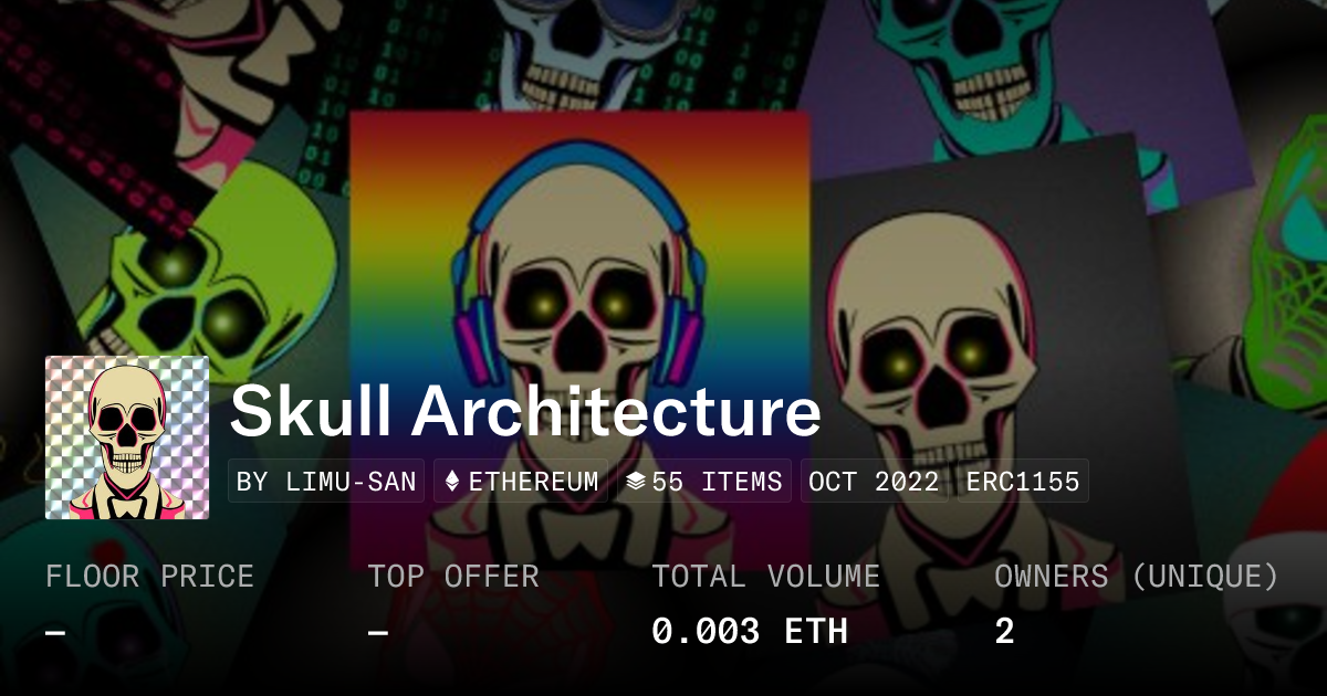 Skull Architecture - Colección | OpenSea