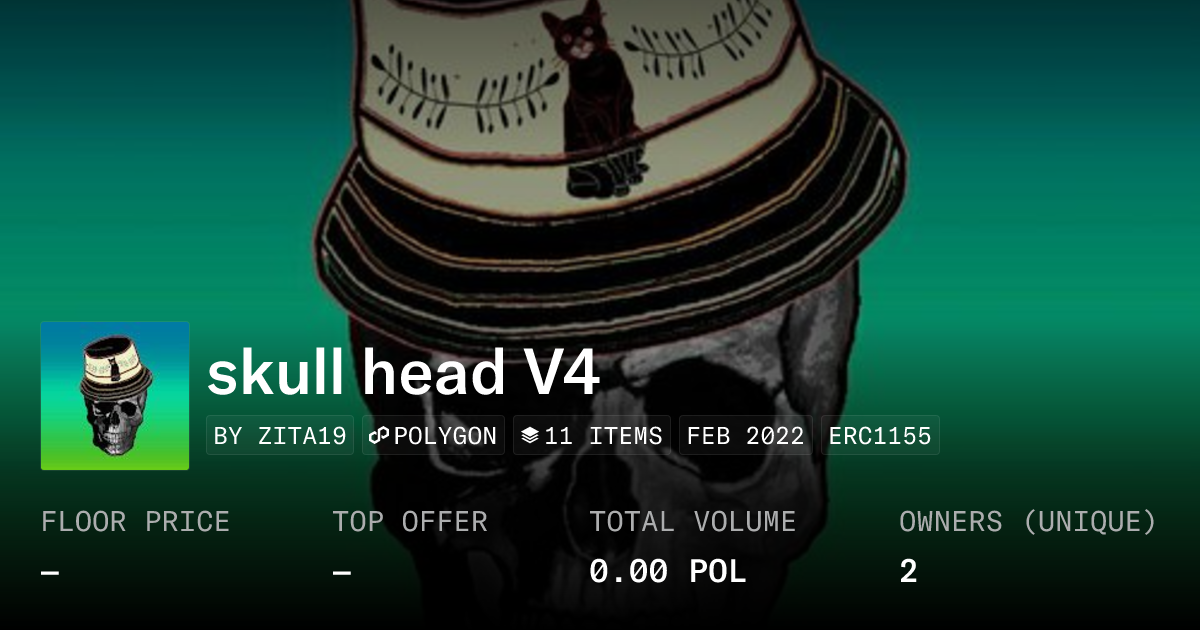 skull head V4 - Collection | OpenSea
