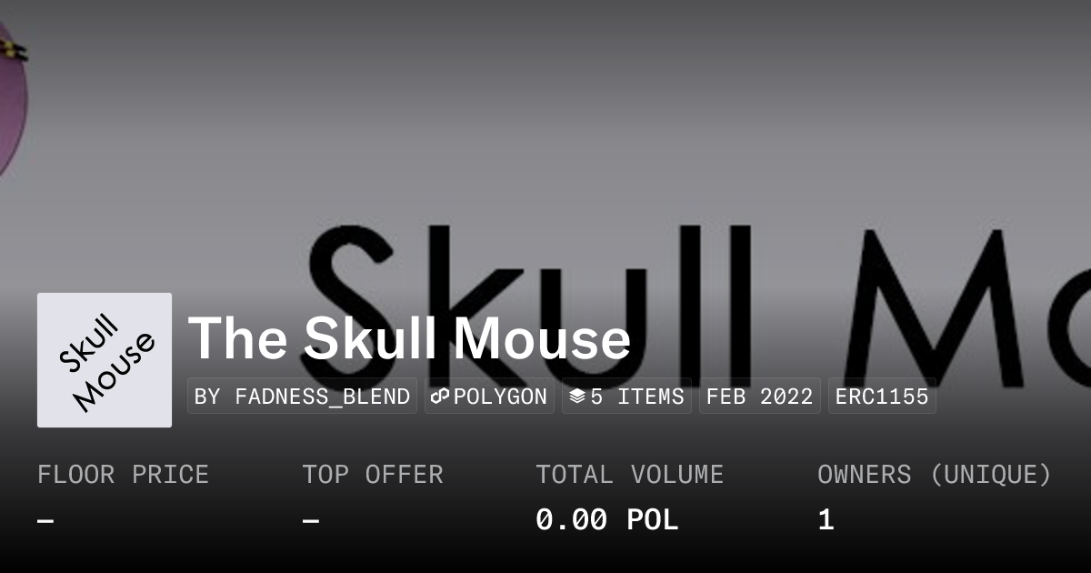 The Skull Mouse - Collection | OpenSea