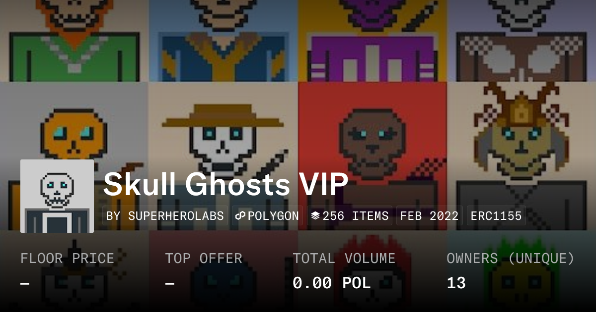 Skull Ghosts VIP - Collection | OpenSea