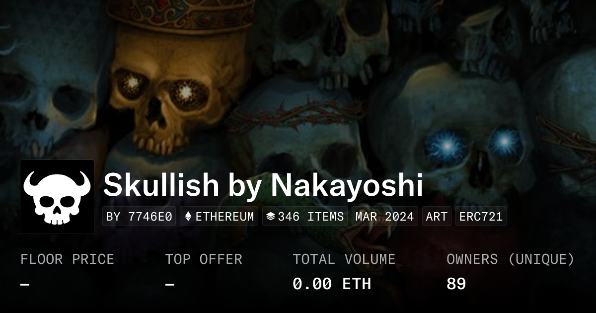 Skullish by Nakayoshi - Collection | OpenSea
