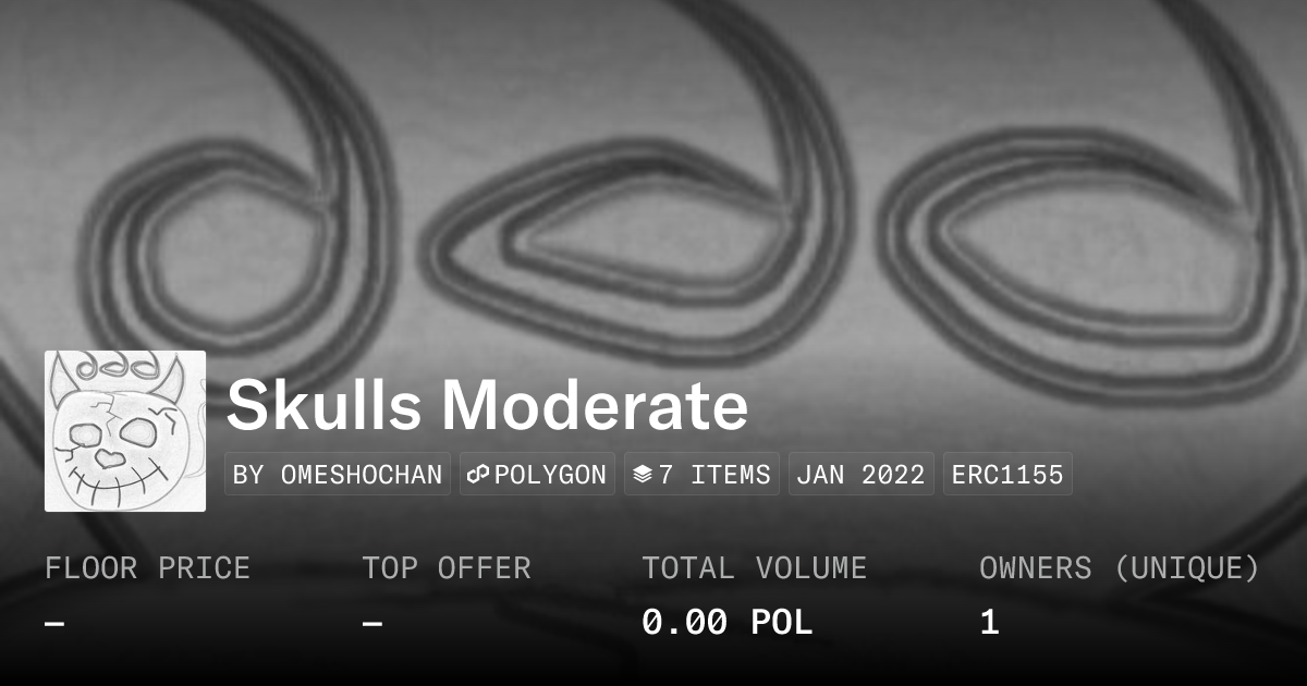 Skulls Moderate - Collection | OpenSea