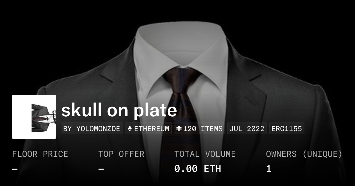 skull on plate - Collection | OpenSea