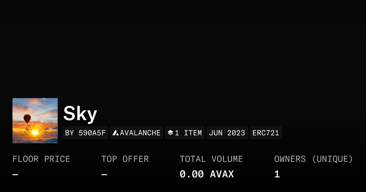 Sky - Collection | OpenSea