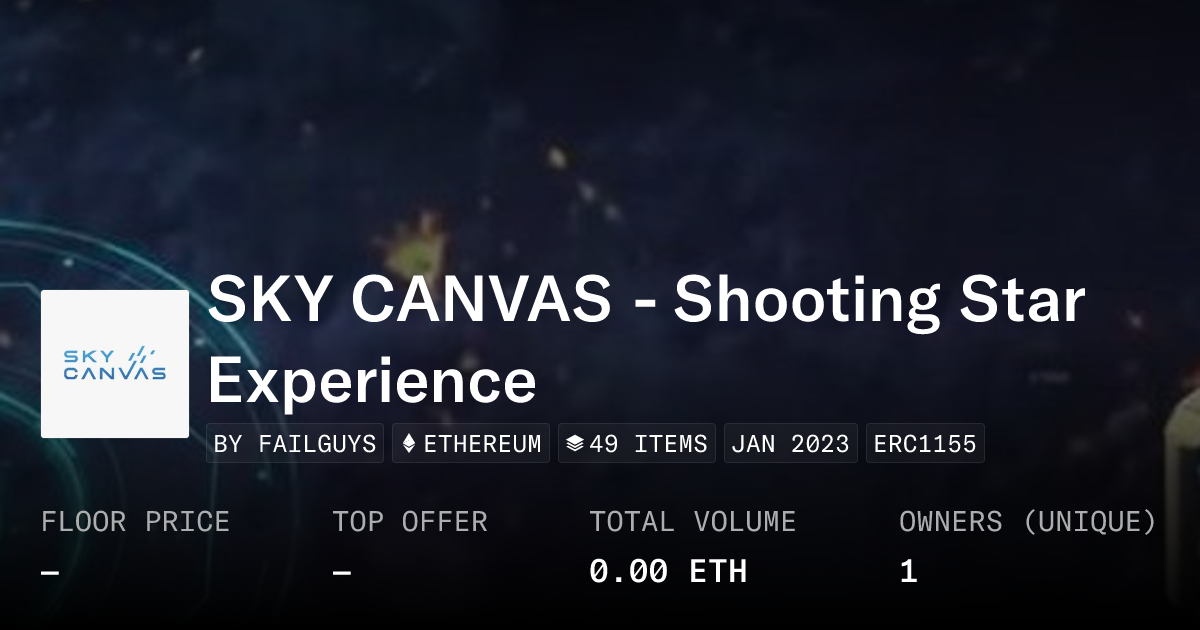SKY CANVAS - Shooting Star Experience - Collection | OpenSea