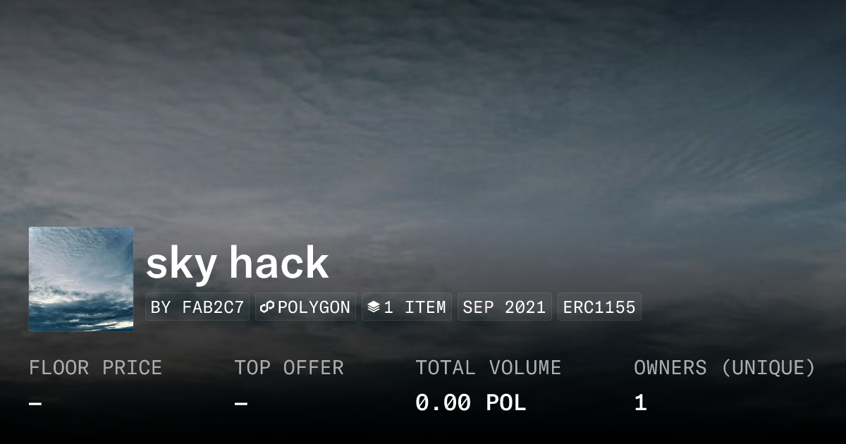 sky hack - Collection | OpenSea