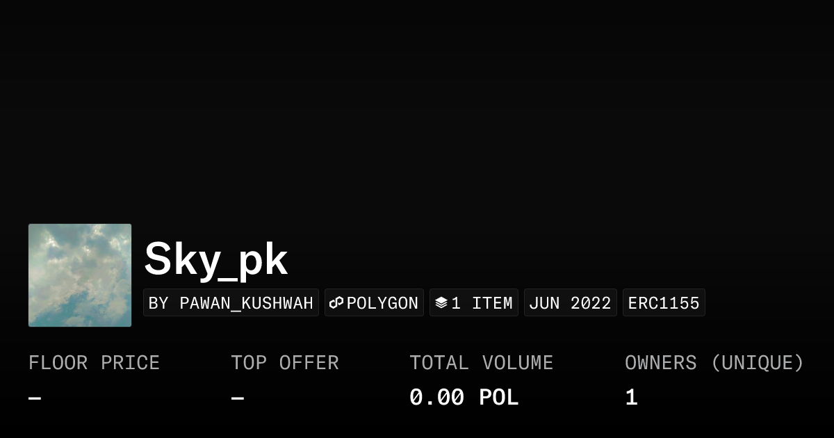 Sky_pk - Collection | OpenSea