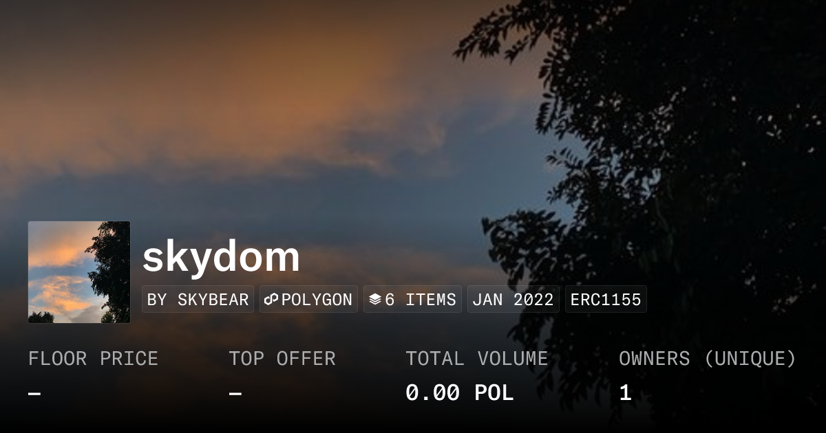 skydom - Collection | OpenSea