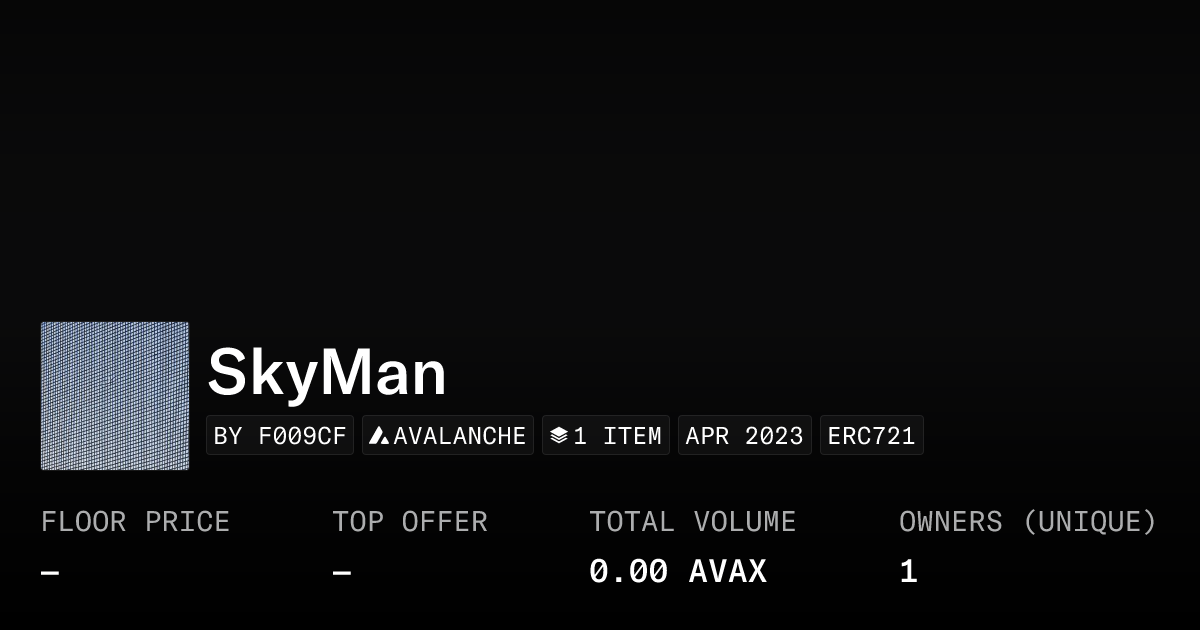 SkyMan - Collection | OpenSea