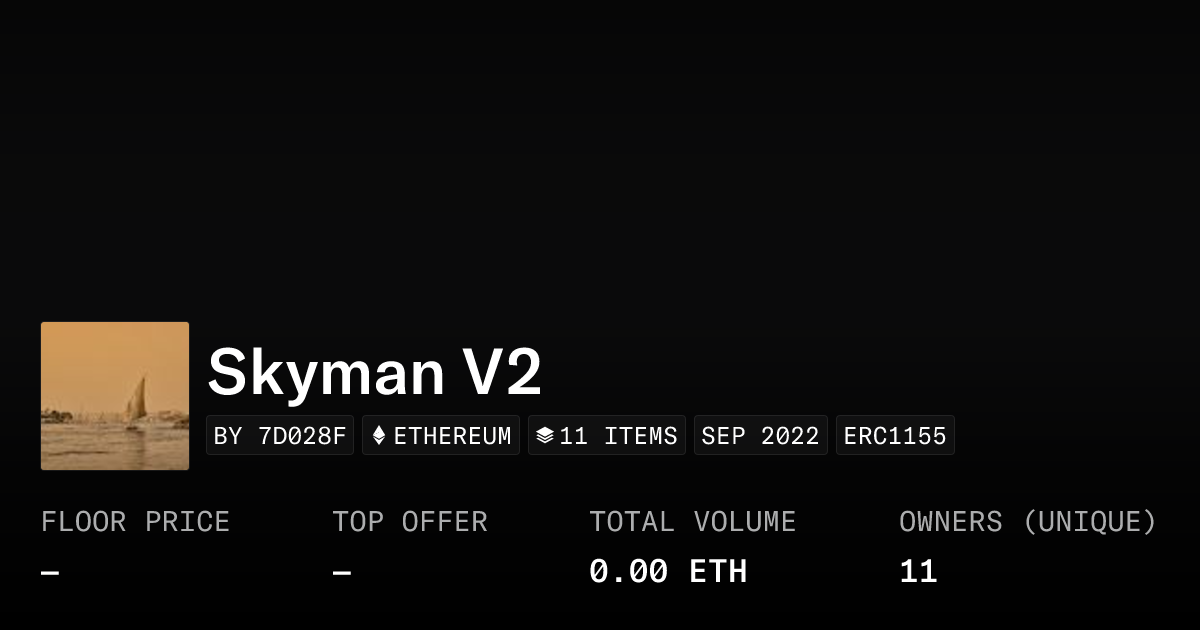 Skyman V2 - Collection | OpenSea