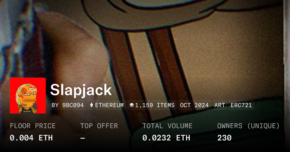 Slapjack 0.0031 ETH - Collection | OpenSea