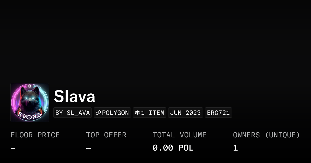 Slava - Collection | OpenSea