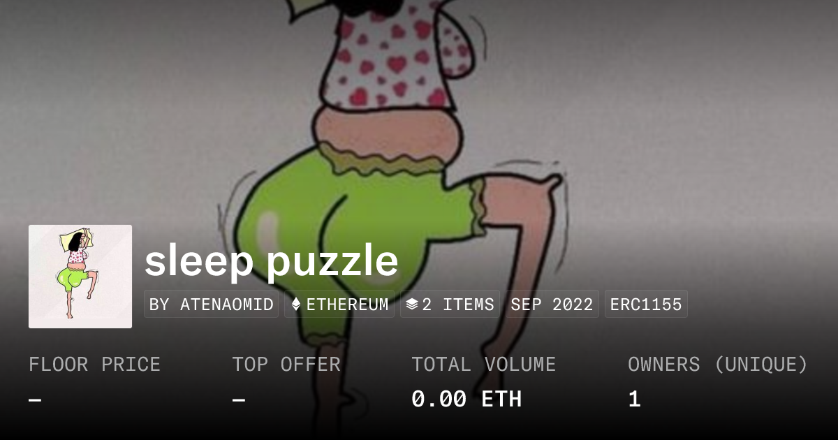 sleep puzzle - Collection | OpenSea
