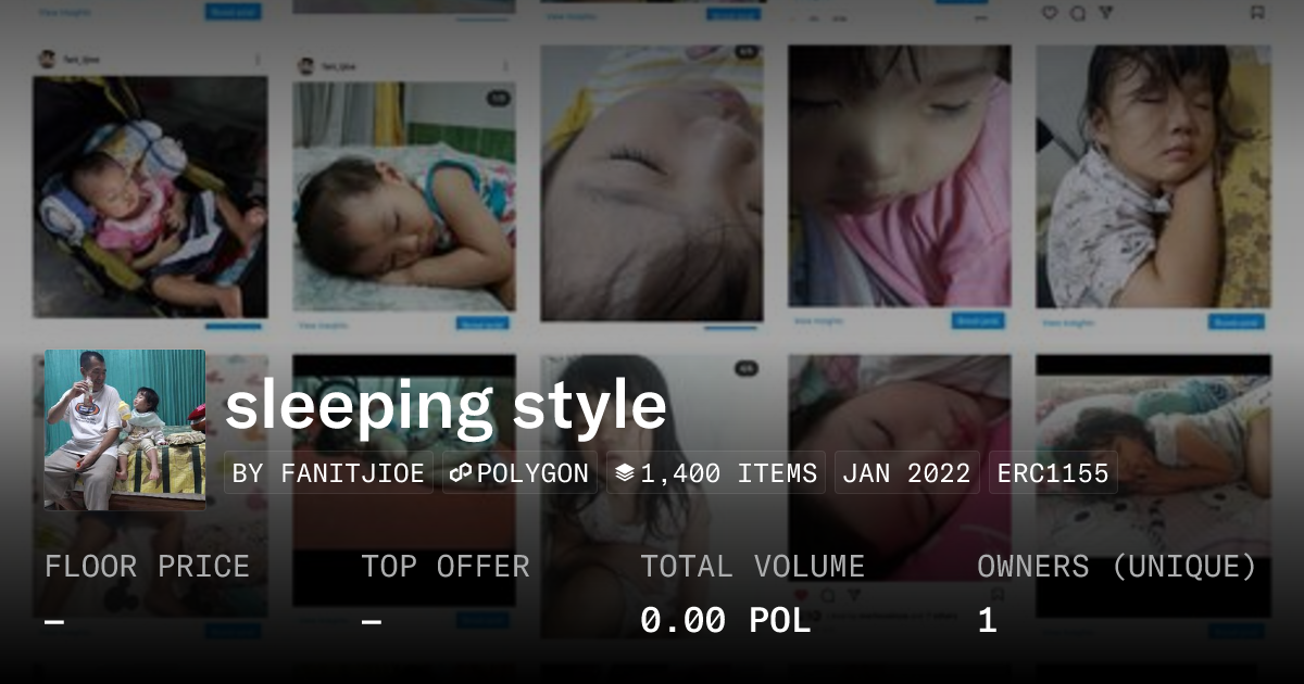 sleeping style - Collection | OpenSea