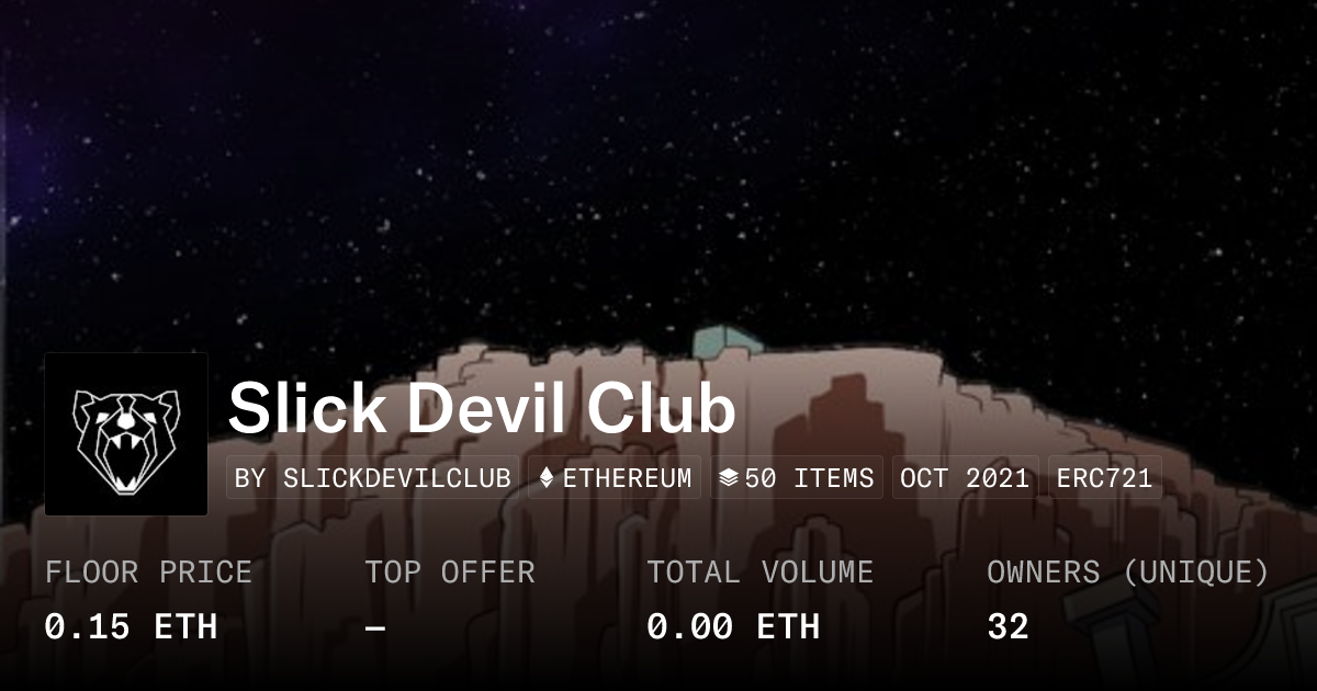 Slick Devil Club - Collection | OpenSea