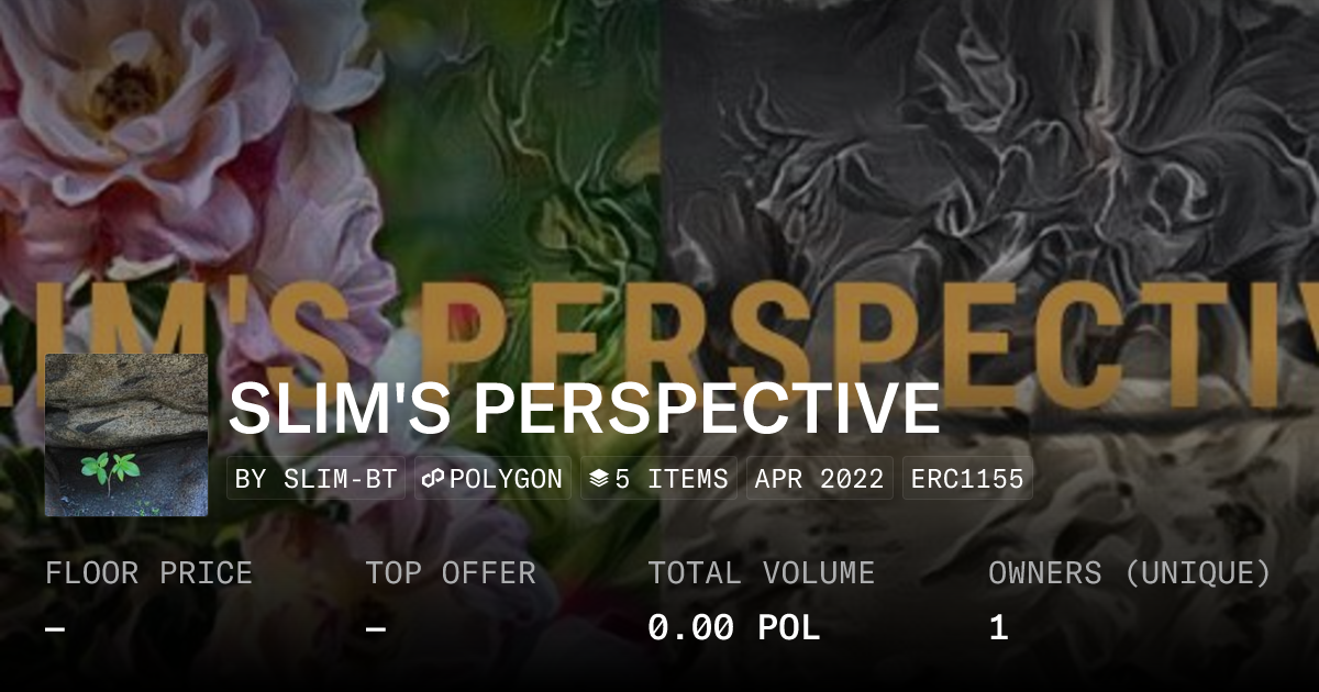 SLIM'S PERSPECTIVE - Collection | OpenSea