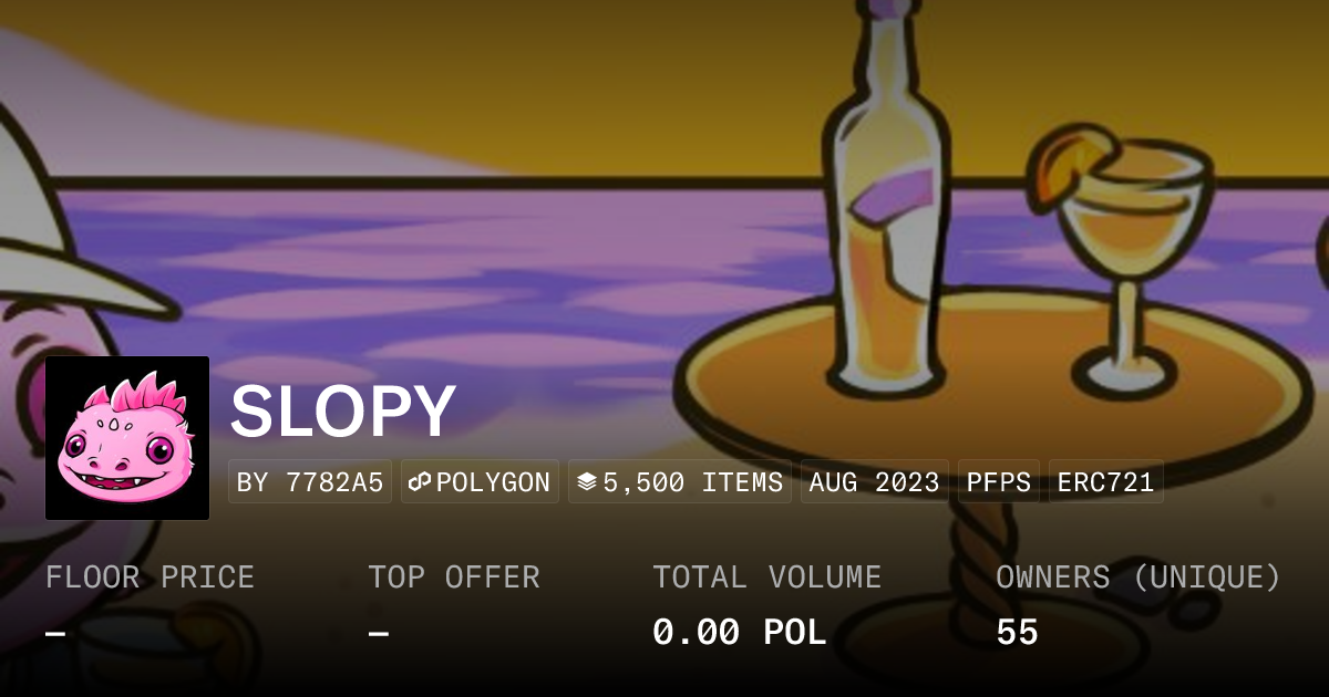 SLOPY - Collection | OpenSea