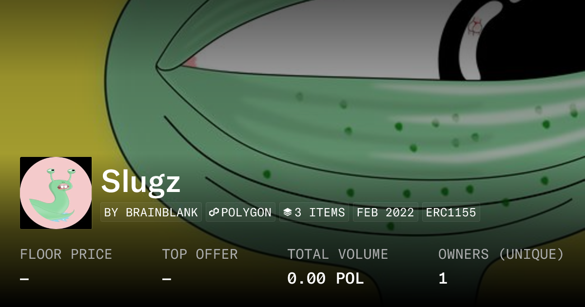 Slugz - Collection | OpenSea