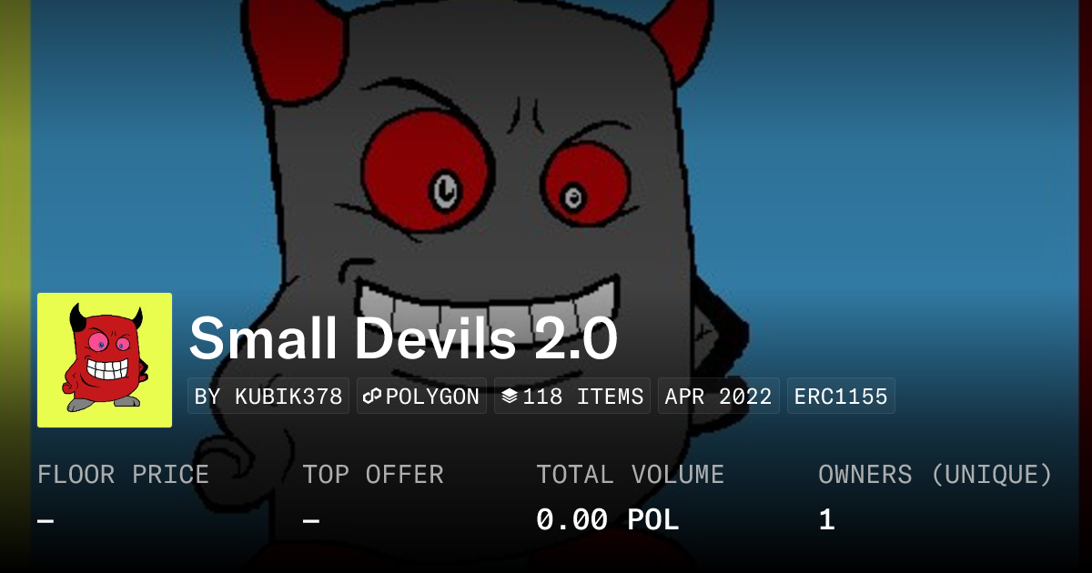 Small Devils 2.0 - Collection | OpenSea