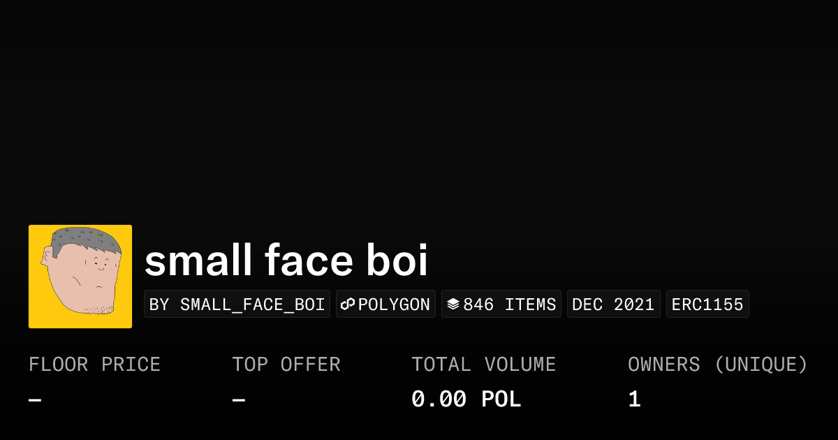small face boi - Collection | OpenSea
