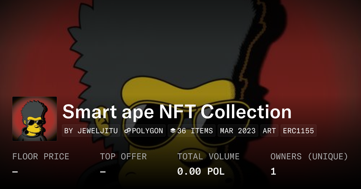 Smart ape NFT Collection - Collection | OpenSea