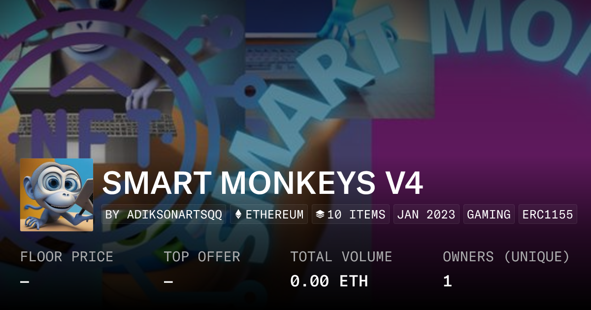 SMART MONKEYS V4 - Collection | OpenSea
