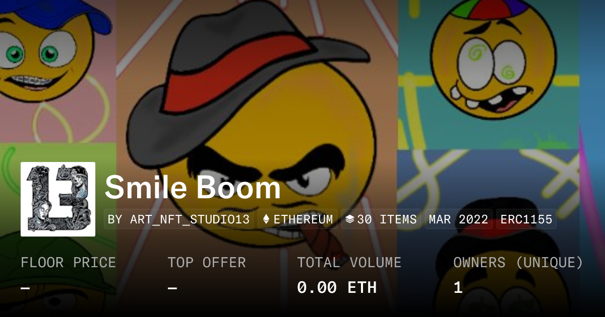 Smile Boom - Collection | OpenSea