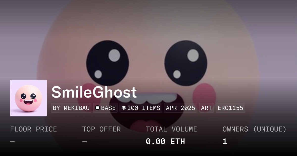 SmileGhost - Collection | OpenSea