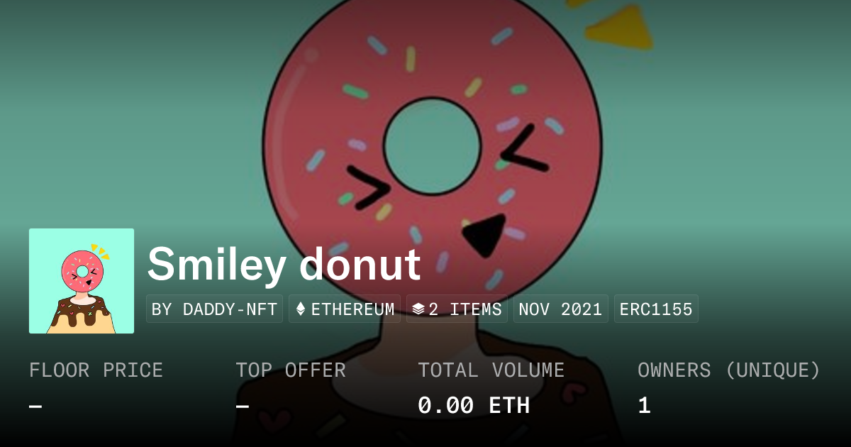 Smiley donut - Collection | OpenSea