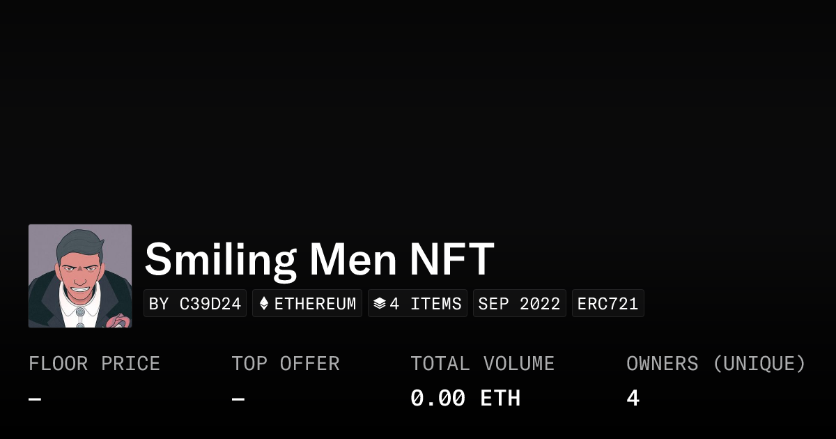 Smiling Men NFT - Collection | OpenSea