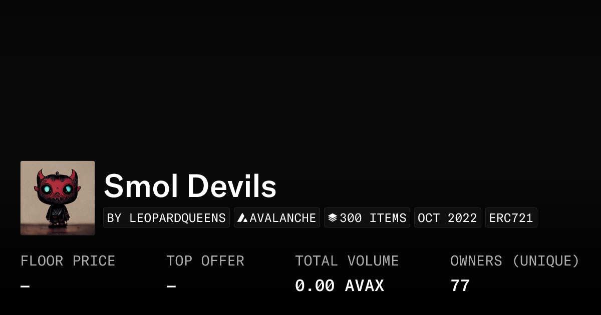 Smol Devils - Collection | OpenSea