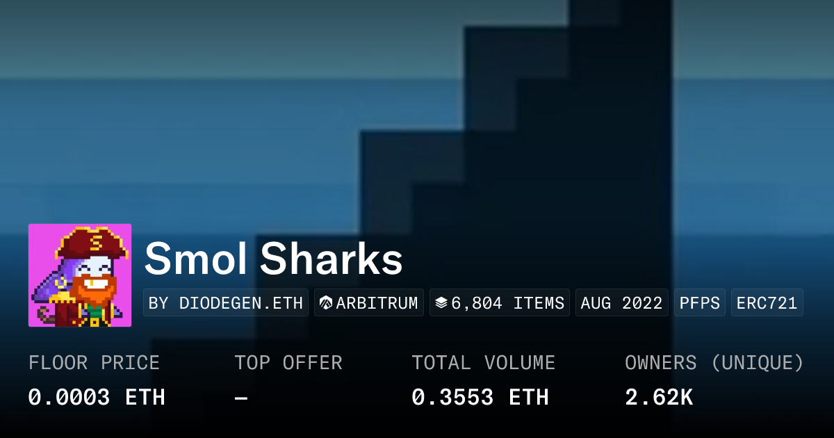 Smol Sharks - Collection | OpenSea