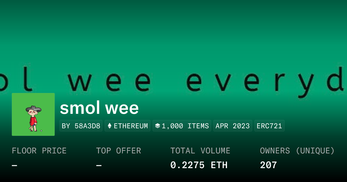 smol wee - Collection | OpenSea