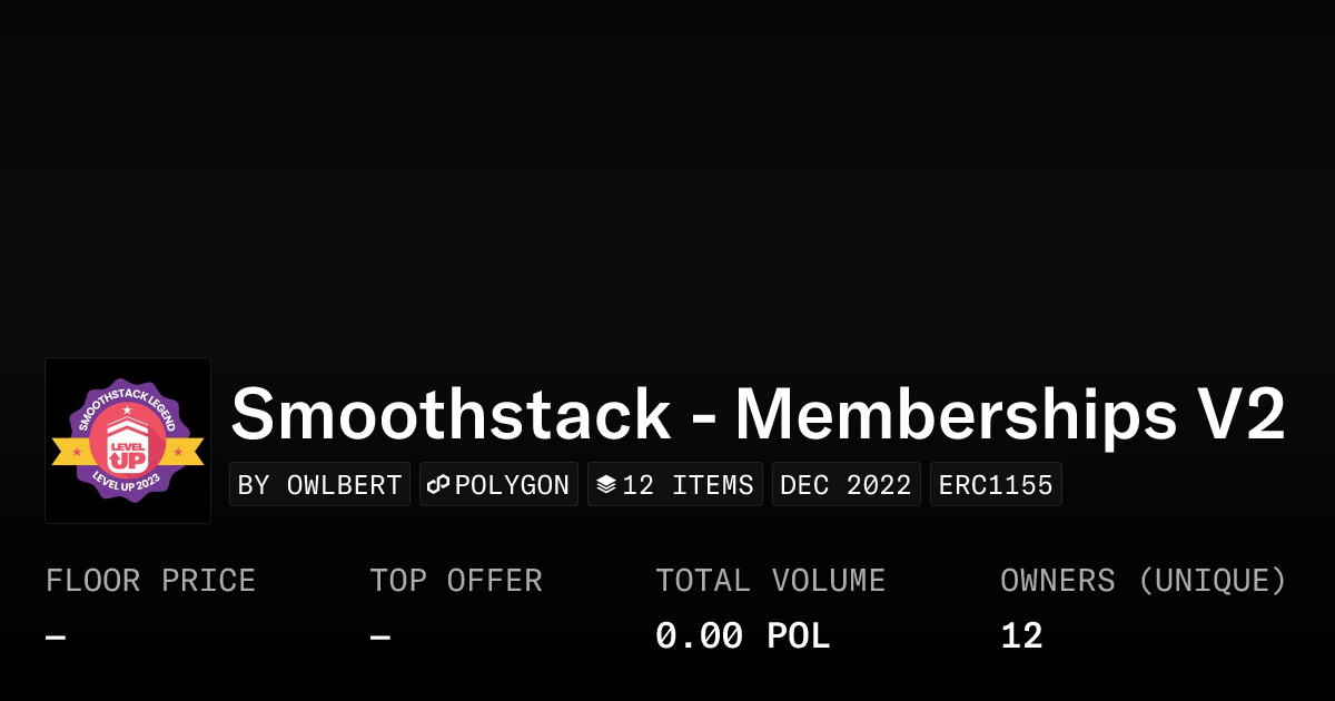 Smoothstack - Memberships V2 - Collection | OpenSea