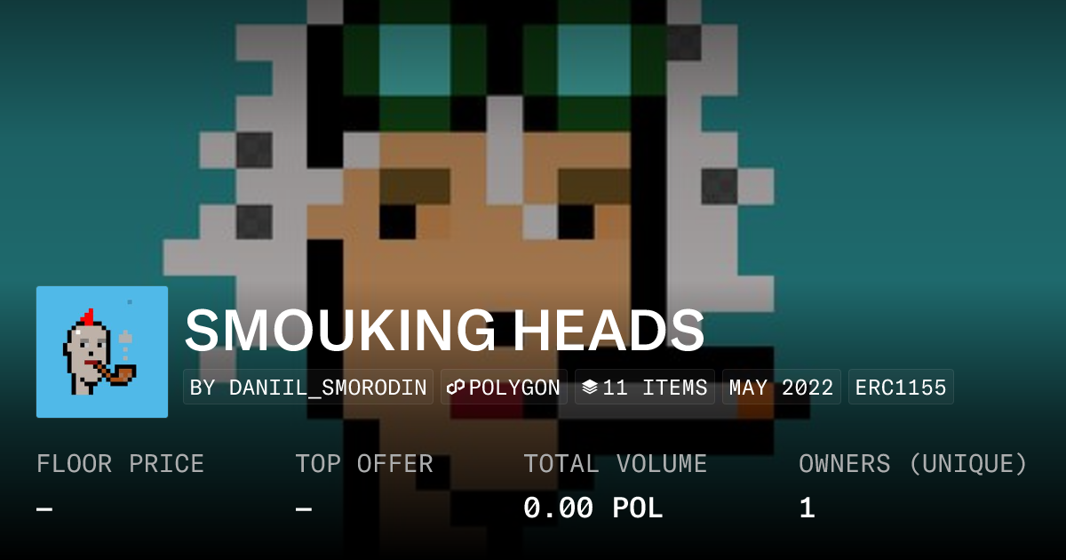 SMOUKING HEADS - Collection | OpenSea