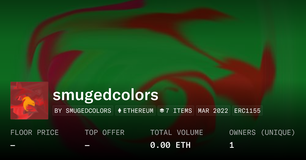 smugedcolors - Collection | OpenSea