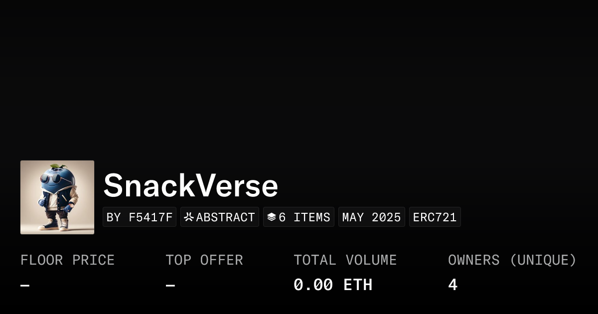 SnackVerse - Collection | OpenSea