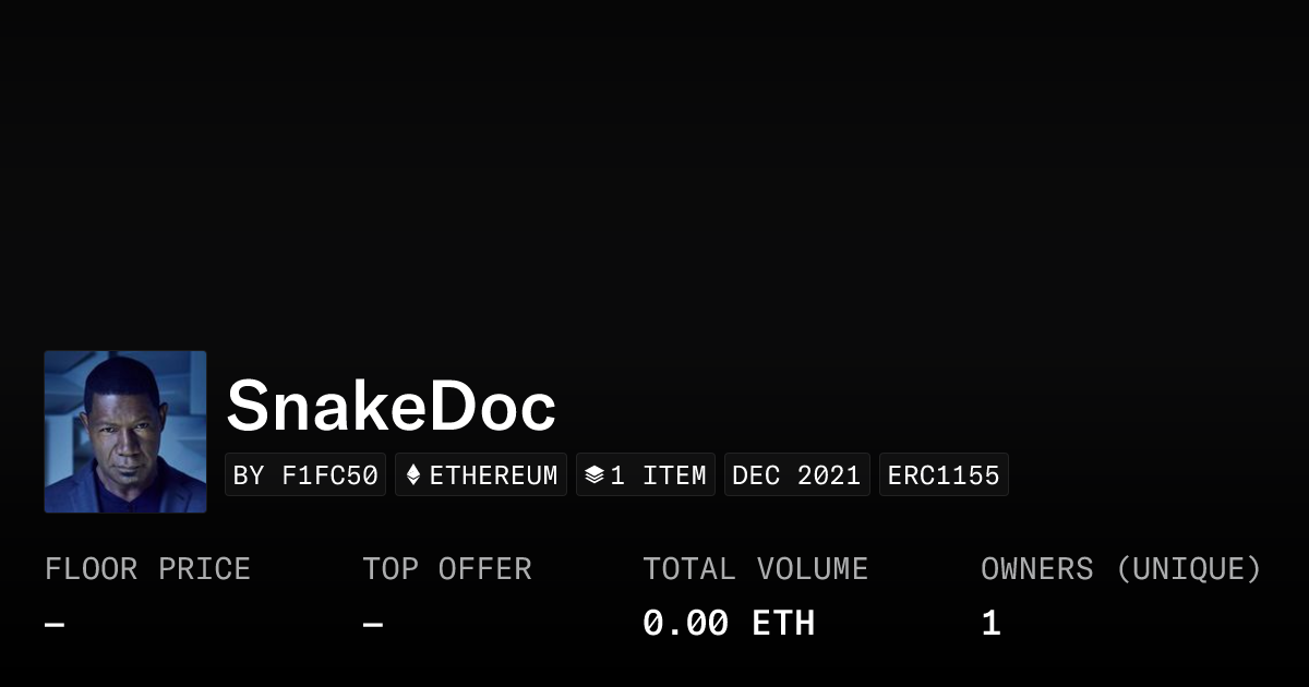 SnakeDoc - Collection | OpenSea