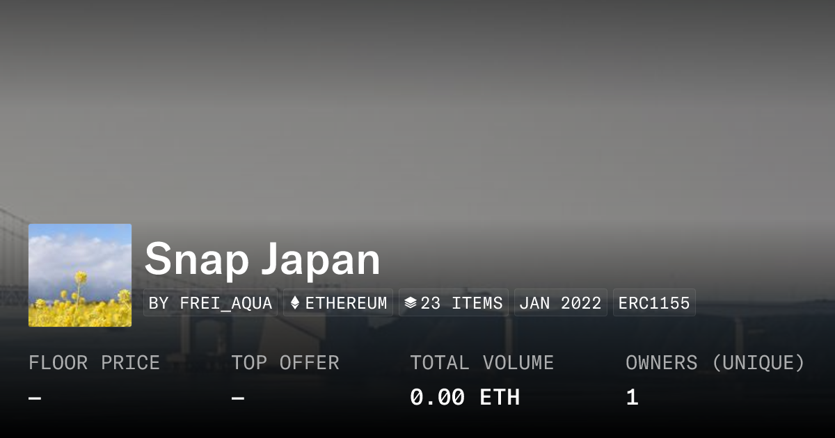 Snap Japan - Collection | OpenSea