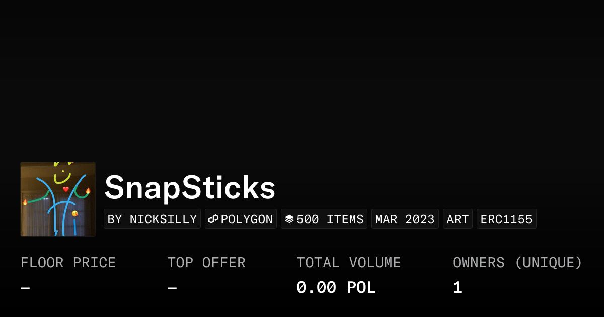 SnapSticks - Collection | OpenSea