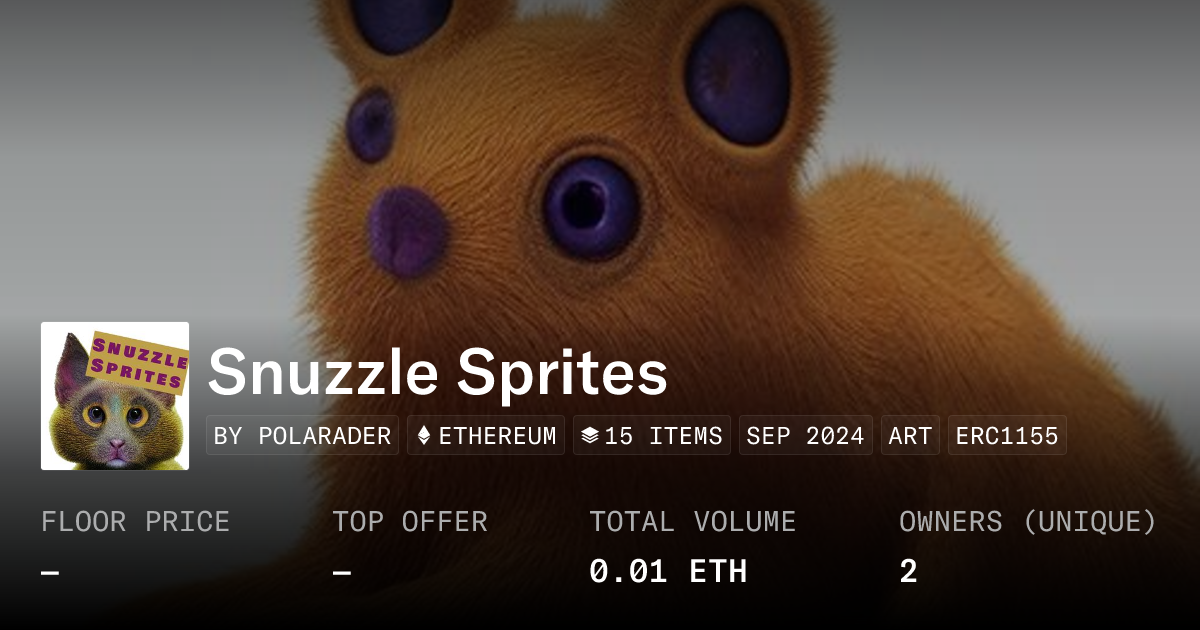 Snuzzle Sprites - Collection | OpenSea