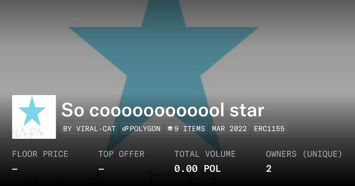So coooooooooool star - Collection | OpenSea
