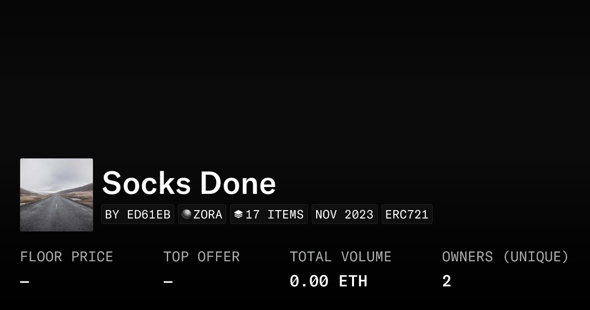 Socks Done - Collection | OpenSea