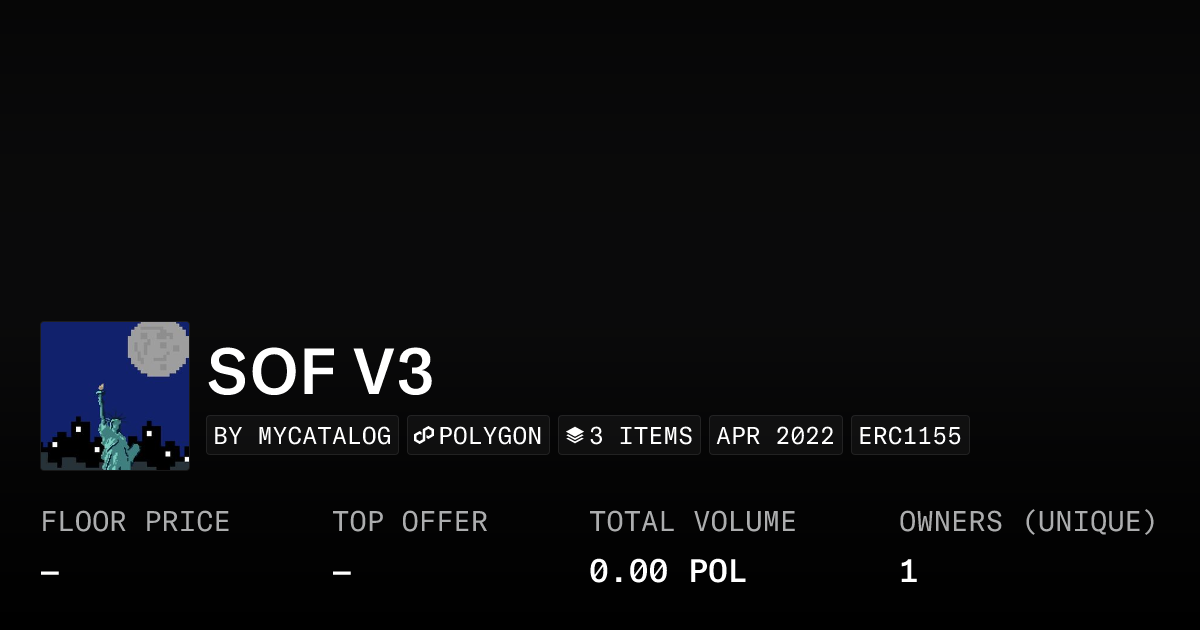 SOF V3 - Collection | OpenSea